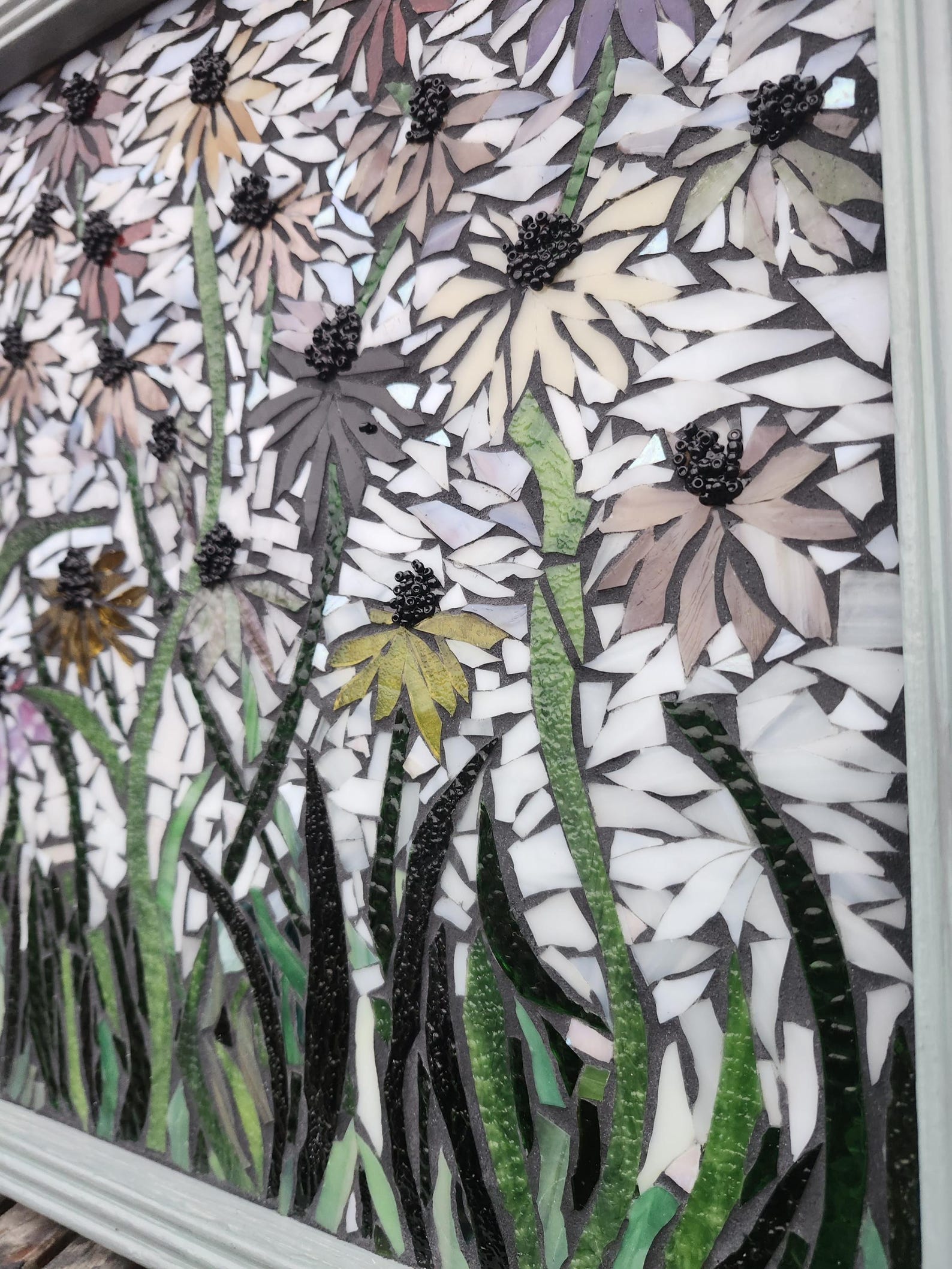 Handcrafted Coneflower Mosaic - Etsy