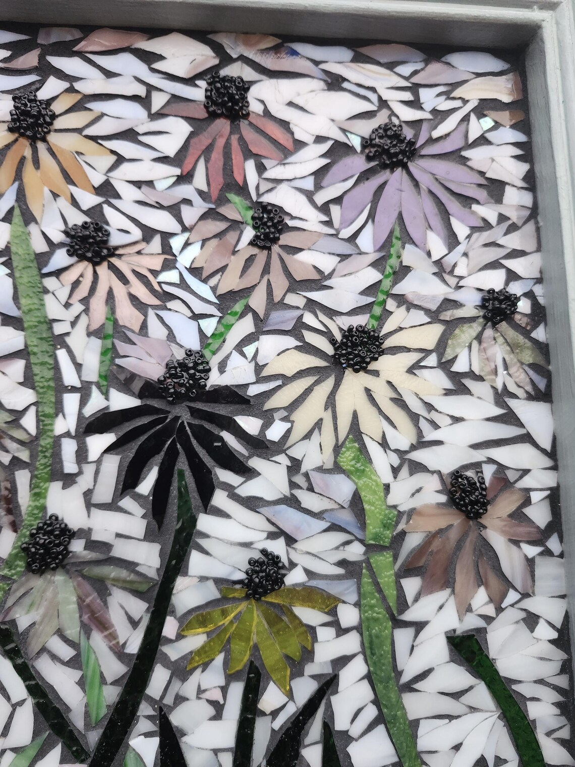 Handcrafted Coneflower Mosaic - Etsy