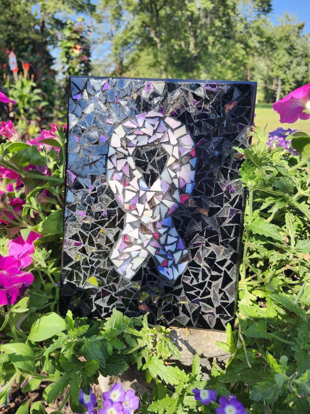 Handcrafted Stained Glass Cancer Ribbon - Etsy