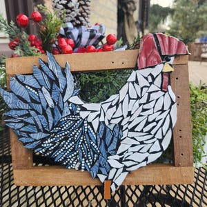 Handcrafted Rooster/chicken Mosaic - Etsy