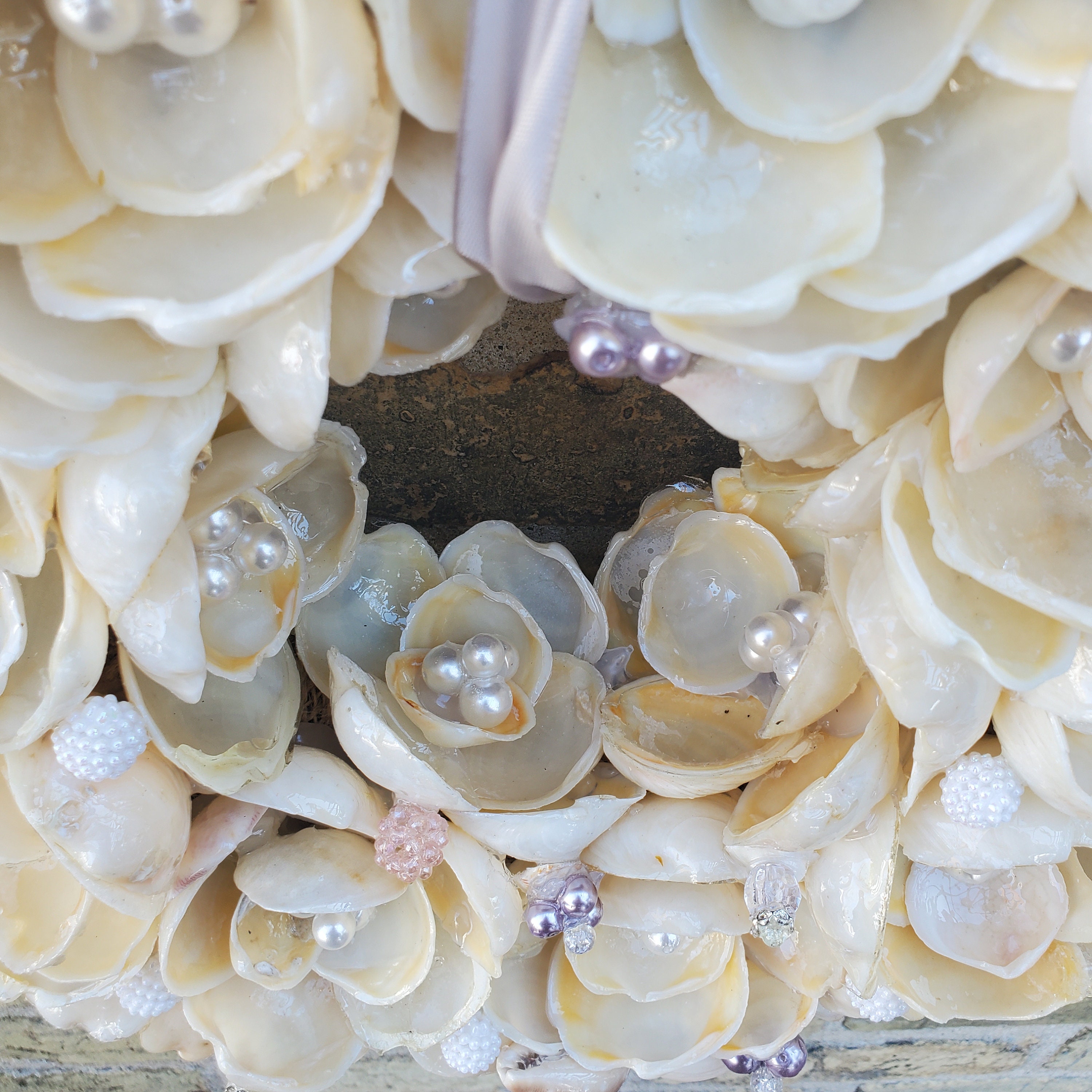 Handcrafted Shell Flower Wreath-centerpiece | Etsy