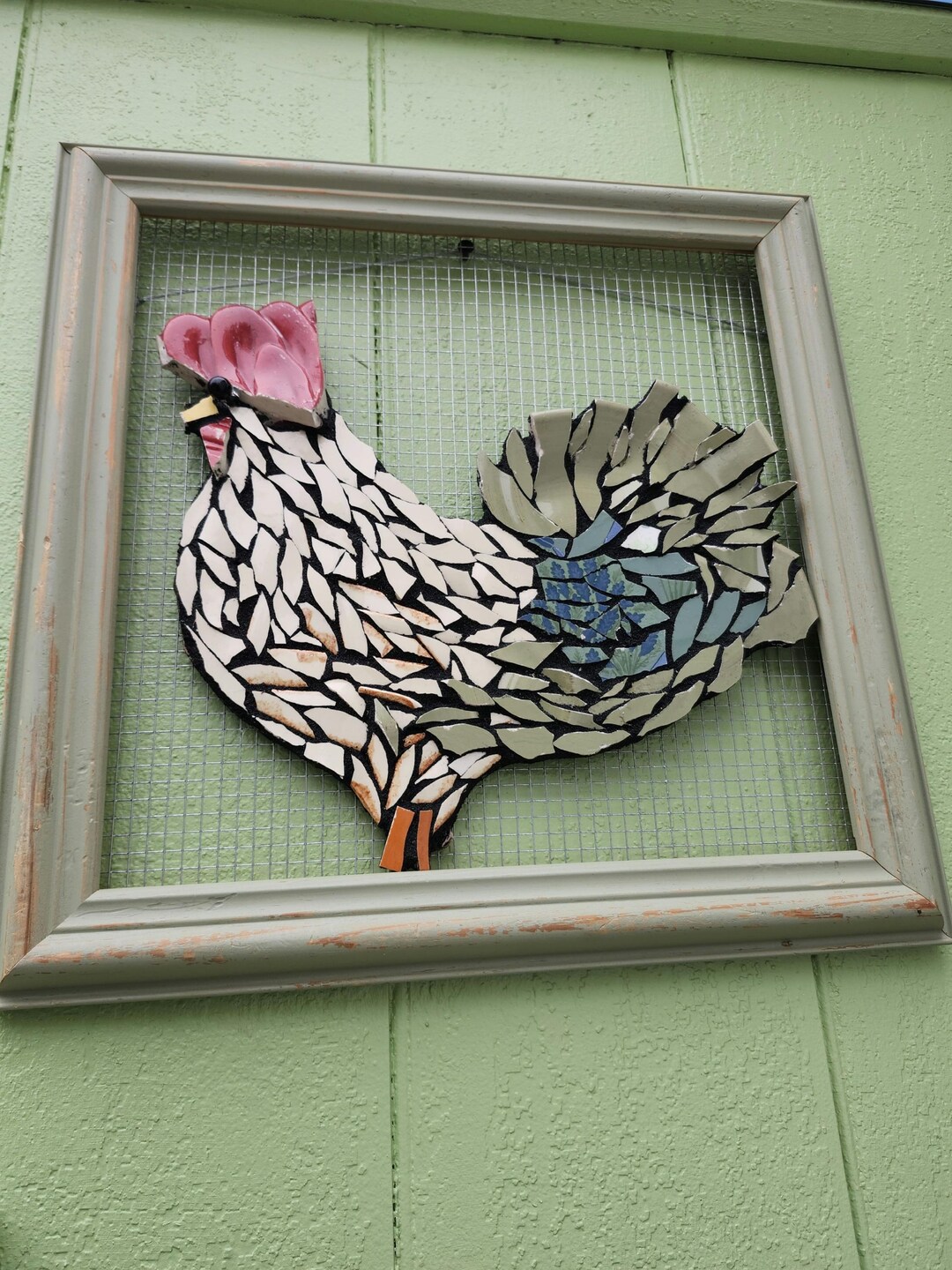 Handcrafted Rooster/chicken Mosaic - Etsy