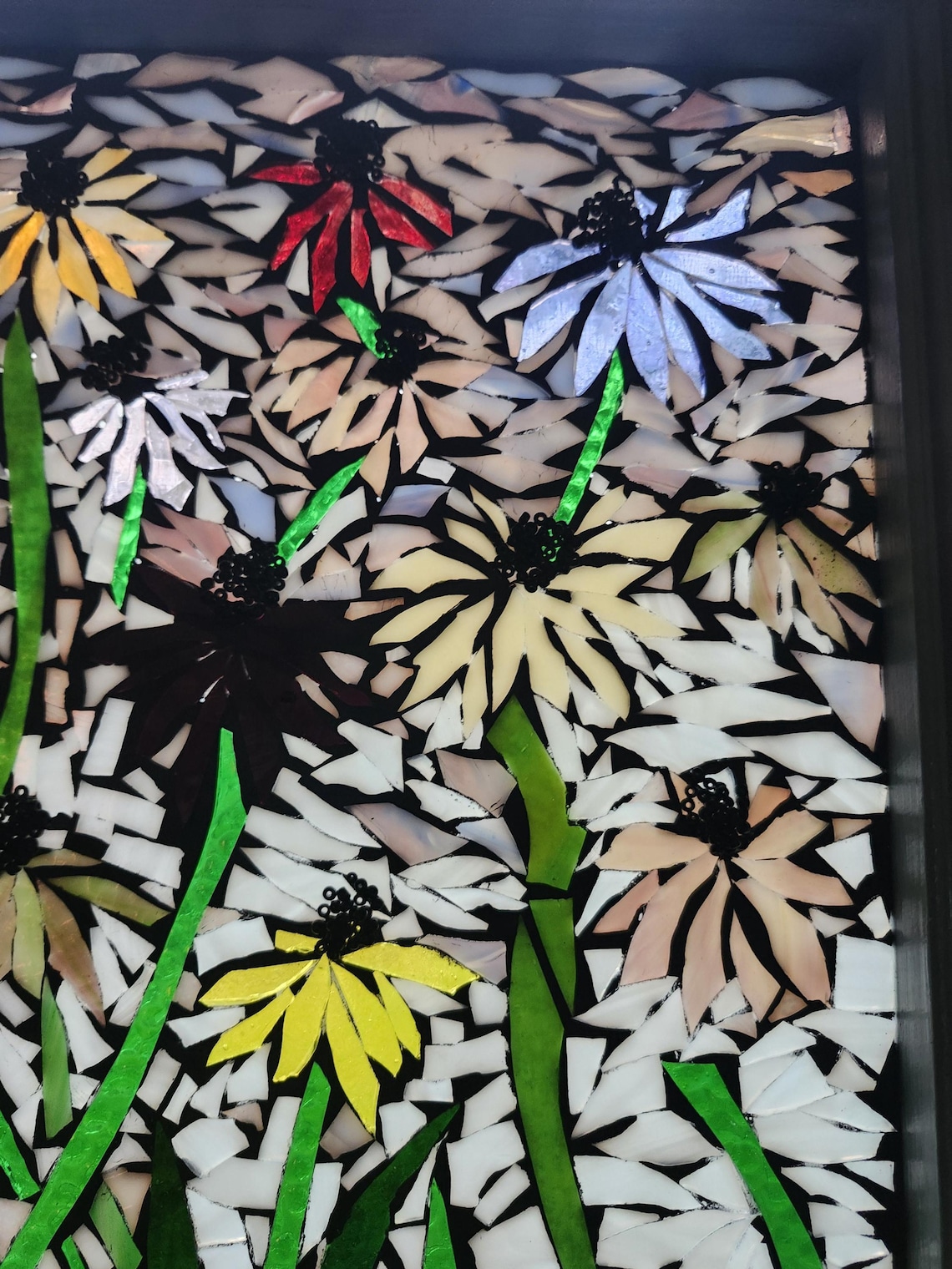Handcrafted Coneflower Mosaic - Etsy