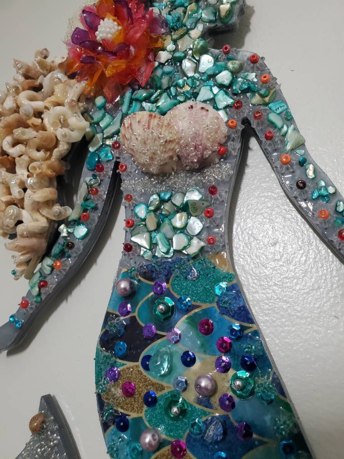 Handcrafted and Elegant Mermaid Wall Hanging | Etsy