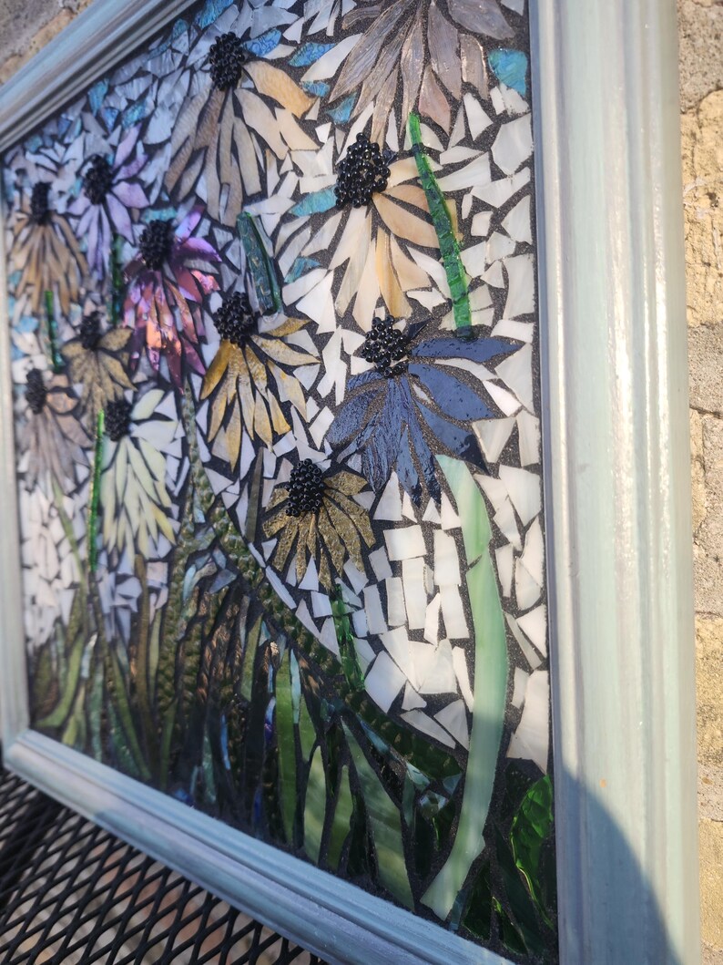 Handcrafted Coneflower Mosaic - Etsy