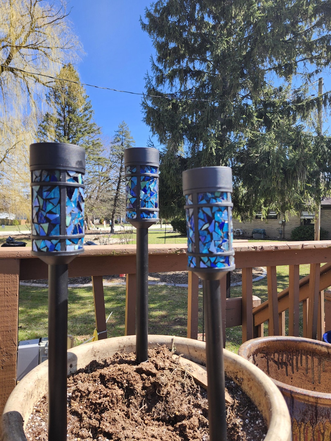 Handcrafted Stained Glass Solar Lantern - Etsy