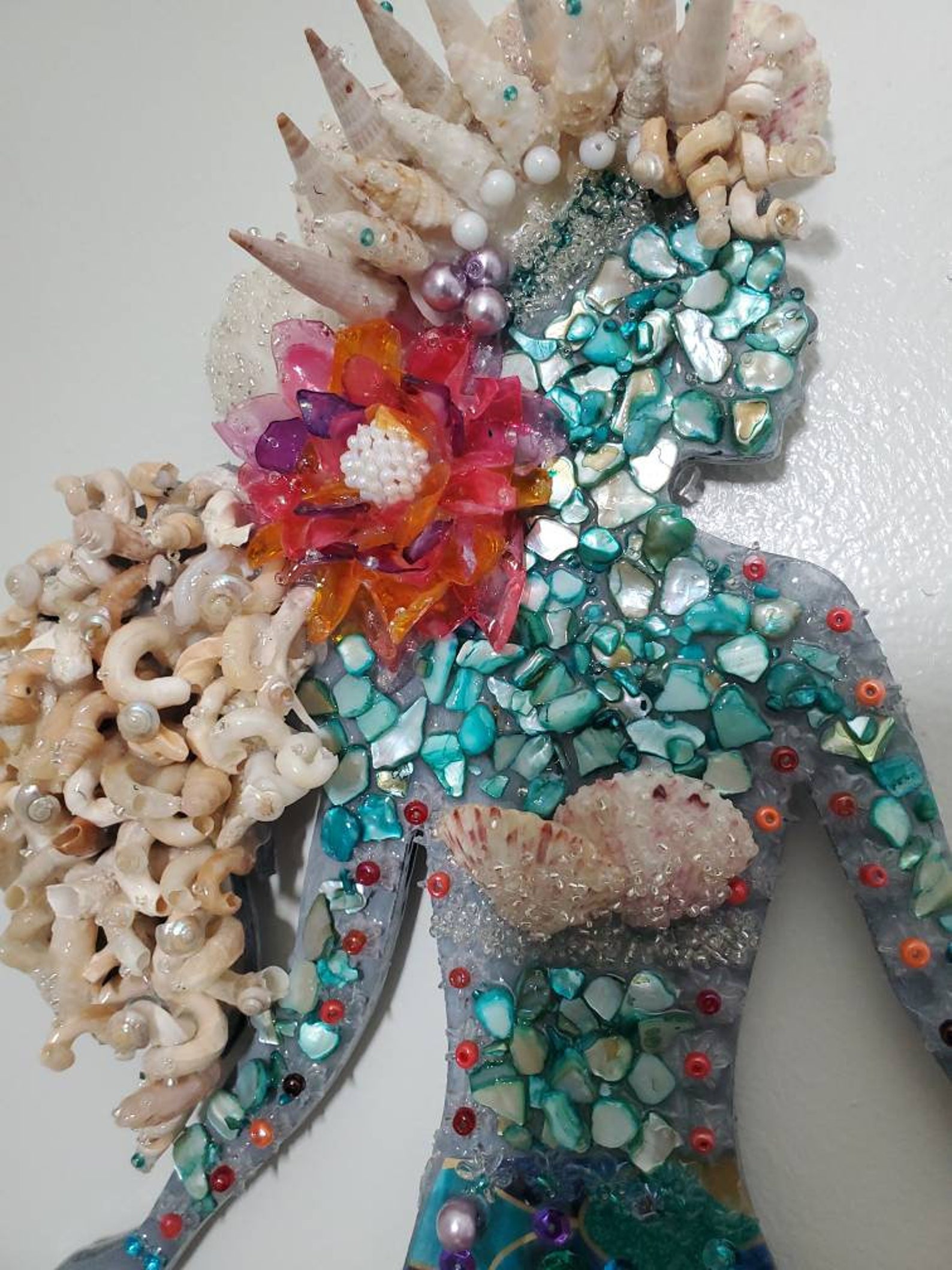 Handcrafted and Elegant Mermaid Wall Hanging | Etsy
