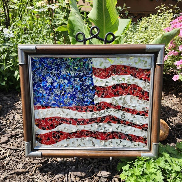 Mosaic American Flag - Etsy