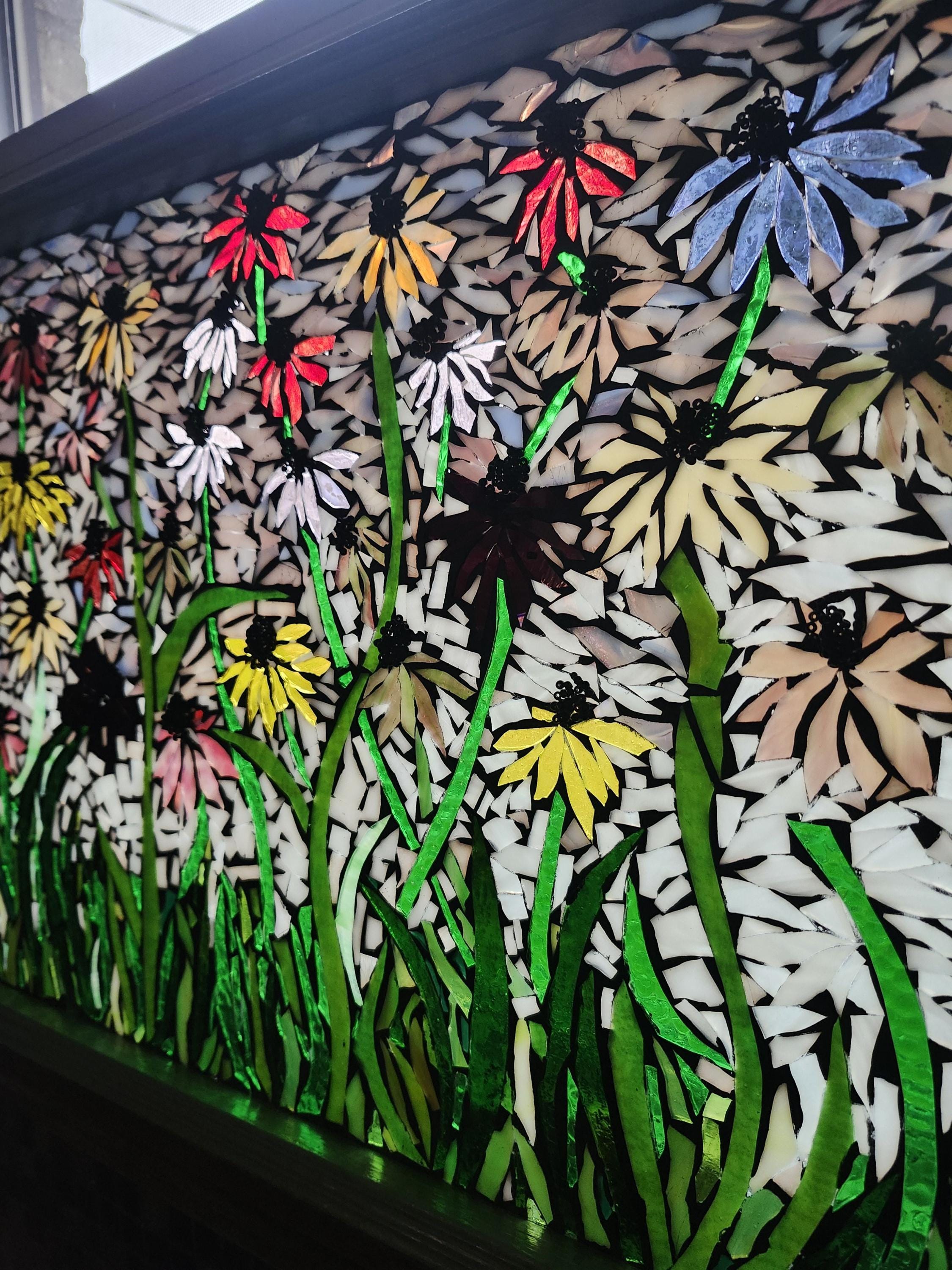 Handcrafted Coneflower Mosaic - Etsy