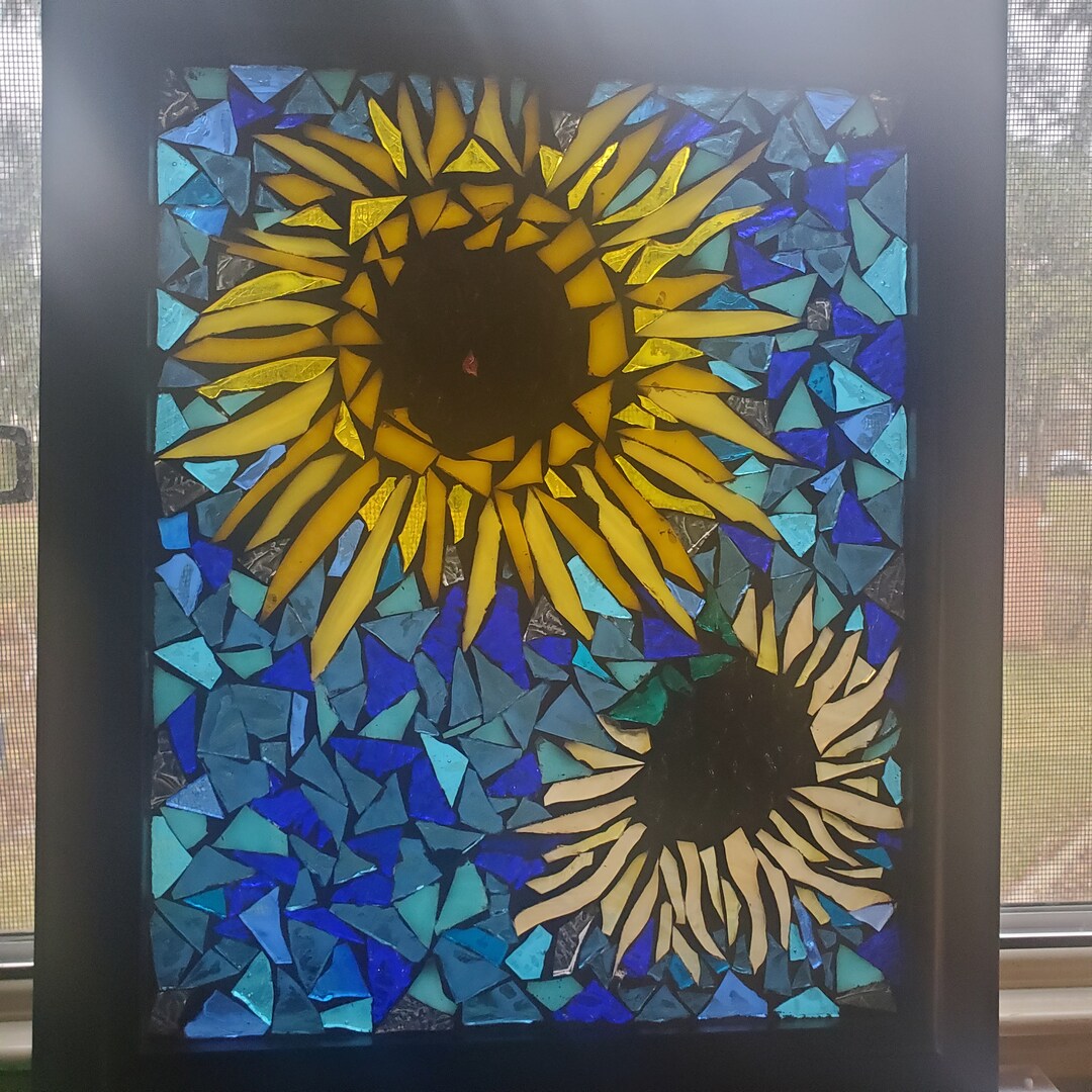 Handcrafted Coneflower Mosaic - Etsy