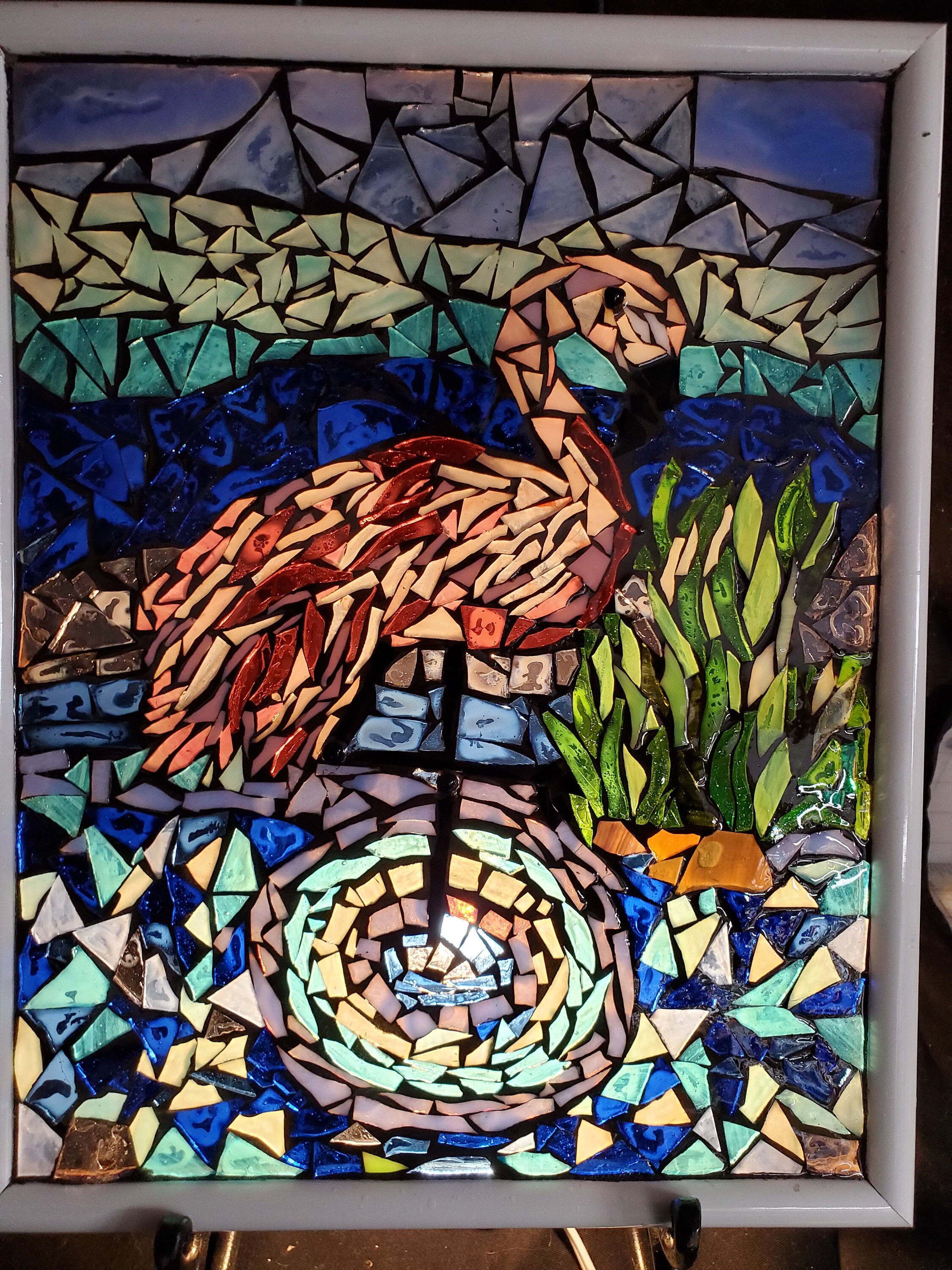 Handcrafted Flamingo Suncatcher / Mosaic | Etsy