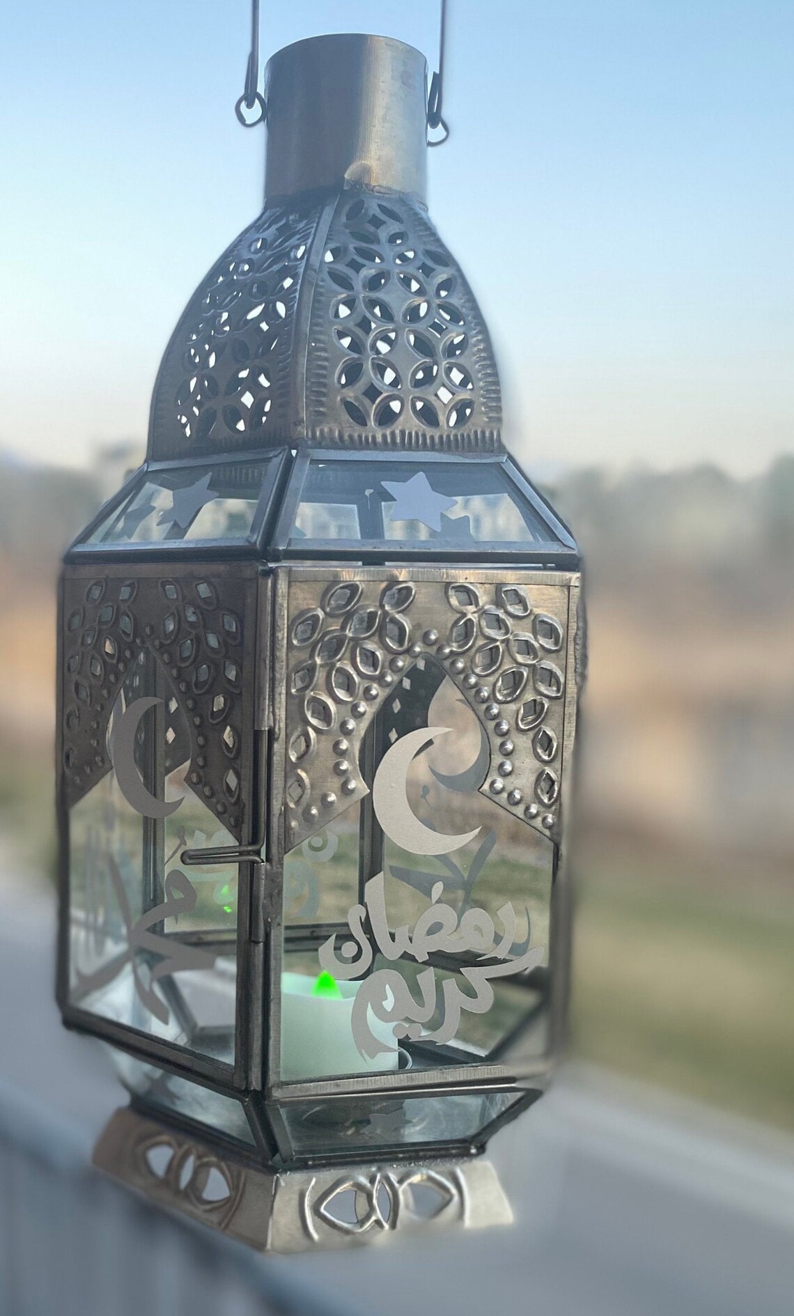 Ramadan Lantern Fanos Holy Ramadan Lantern Silver Metal | Etsy