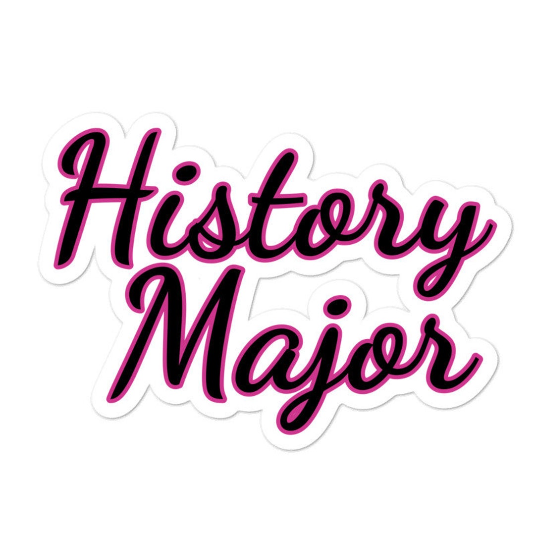History Major Sticker - Pink - Laptop - Water Bottle - Etsy