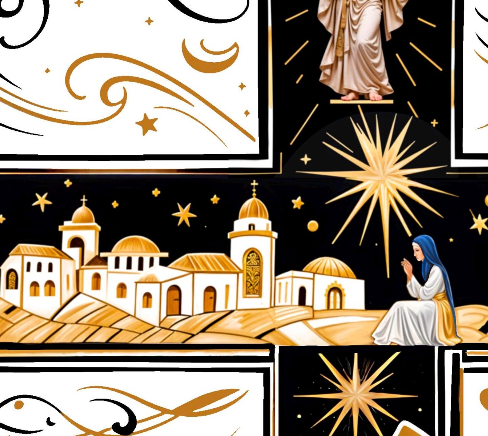 Christmas Story Nativity Cross PNG Baby Jesus Angel Christian ...