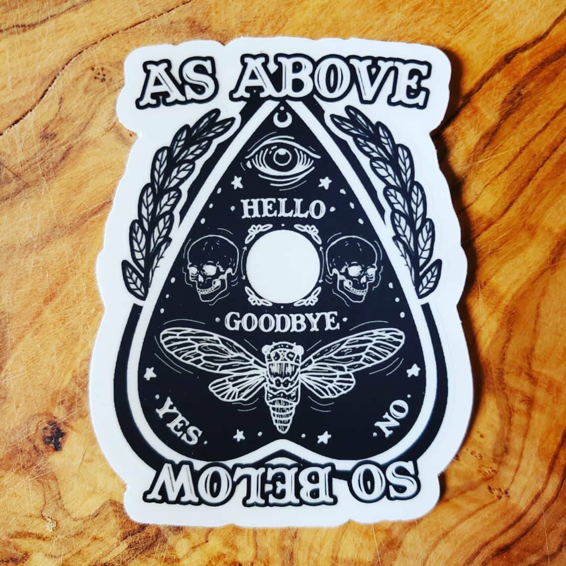 As Above so Below Clear Sticker Ouija Planchette Decal | Etsy