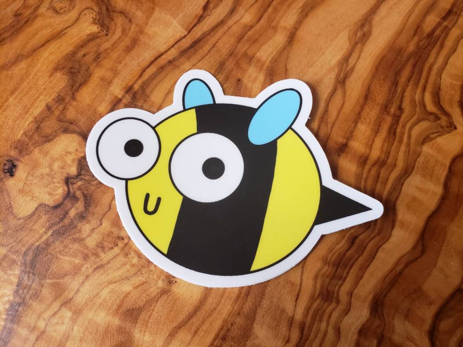 Pegatina de abeja de dibujos animados Calcomanía de abeja - Etsy México