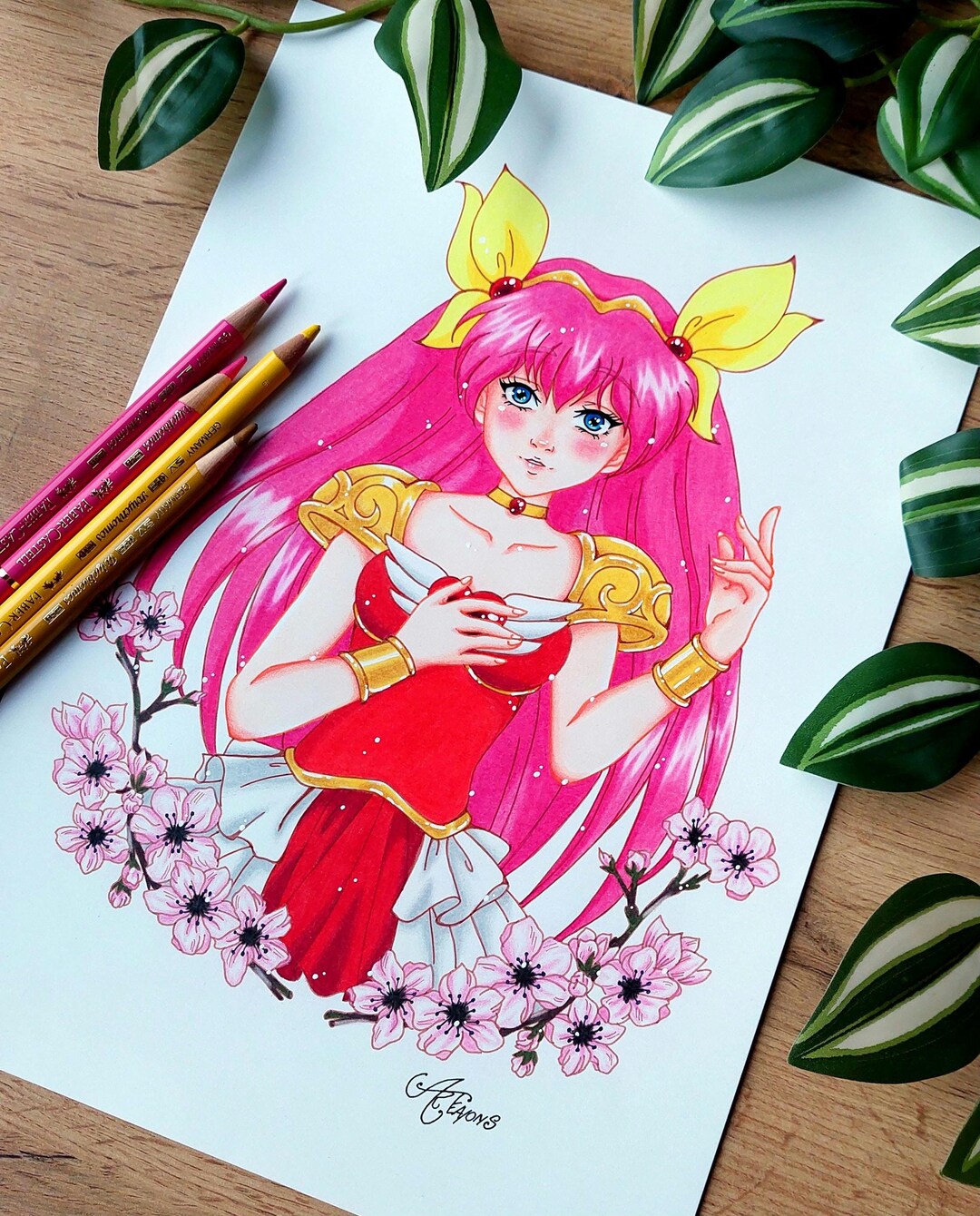 Wedding Peach Momoko Hinasaki, Fanart, Anime Girl, Manga Girl, Colored ...