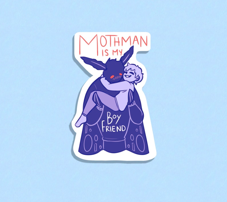 Mothman is My Boyfriend Sticker - Etsy