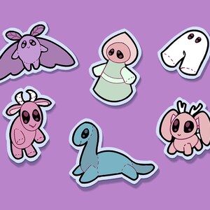 Cryptid Plushies Sticker Sheet - Etsy