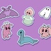 Cryptid Plushies Sticker Sheet - Etsy