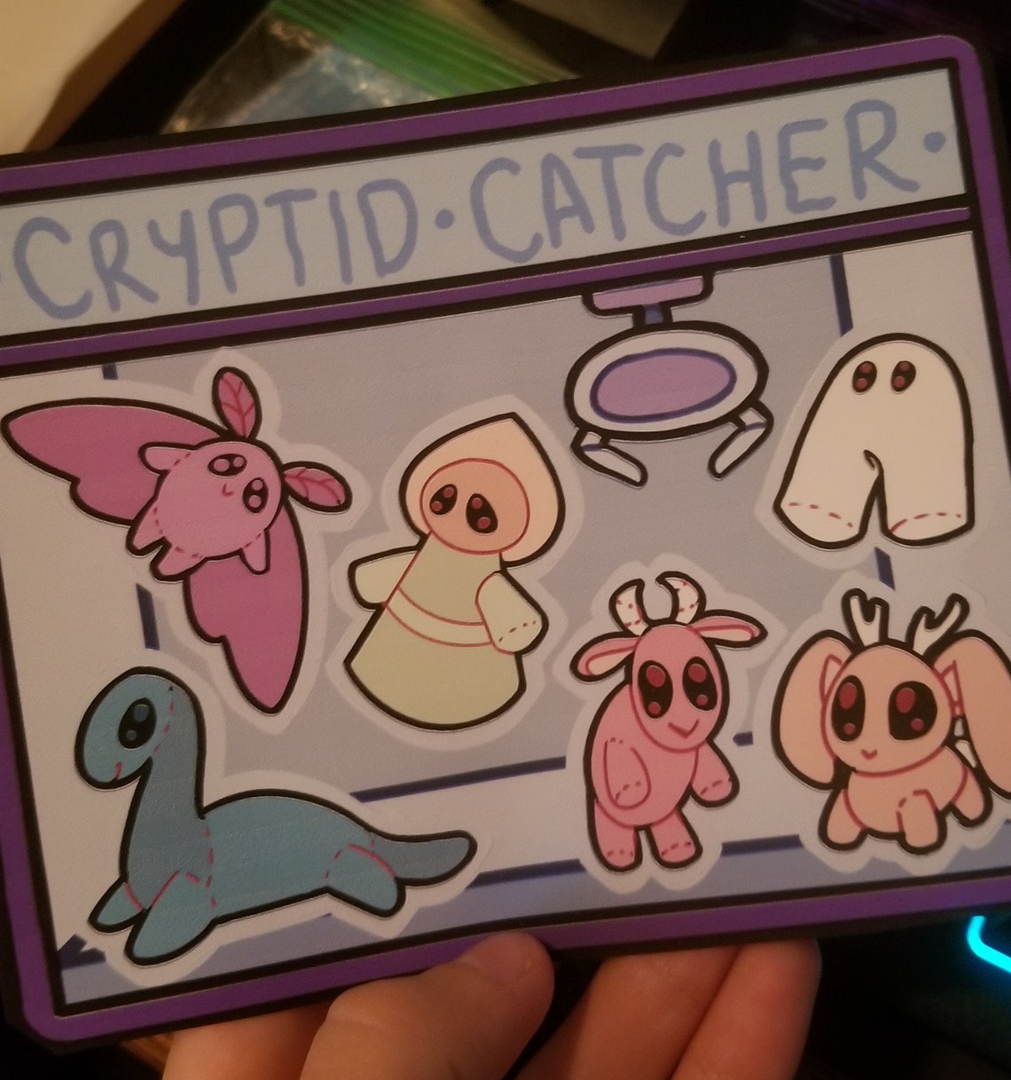 Cryptid Plushies Sticker Sheet - Etsy