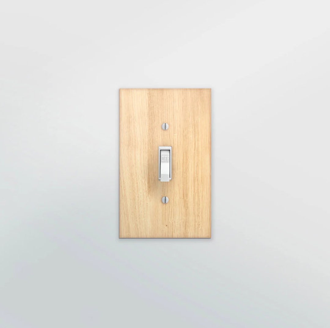 Handcrafted Wooden Light Switch Cover | Different Sizes | Personalized ...