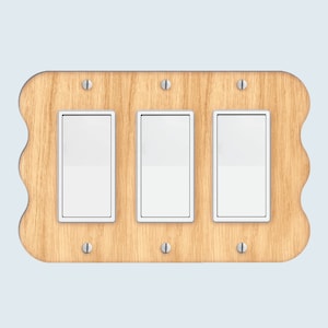 Fun Wavy Rocker Switch | Handcrafted Wooden Light Switch Covers ...