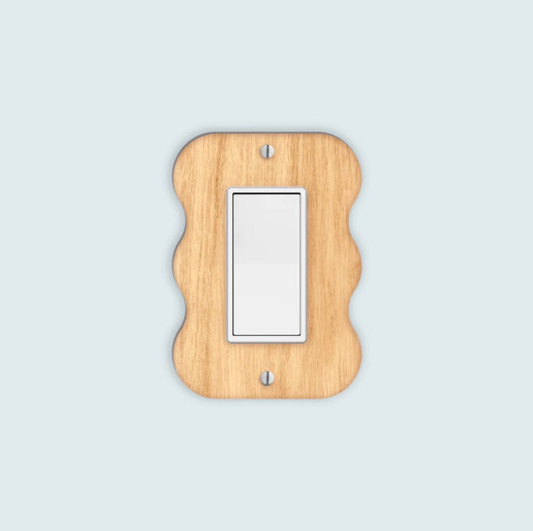 Fun Wavy Rocker Switch | Handcrafted Wooden Light Switch Covers ...