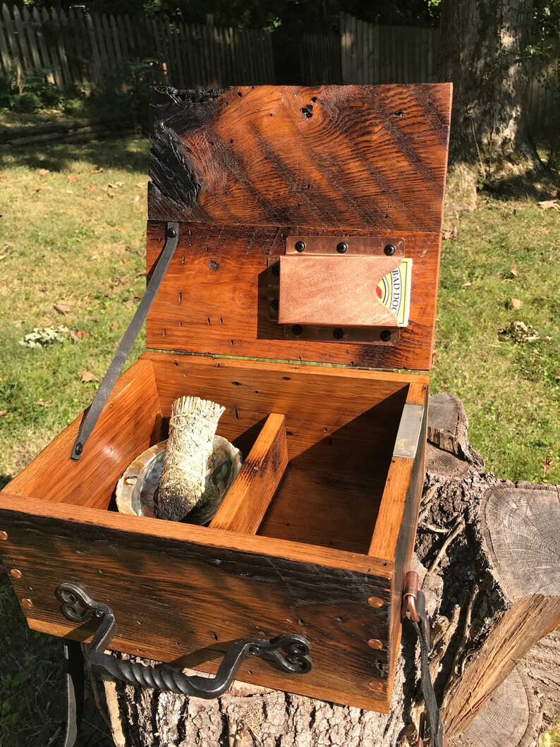 Witches Smudge Box - Wormy Chestnut - Etsy
