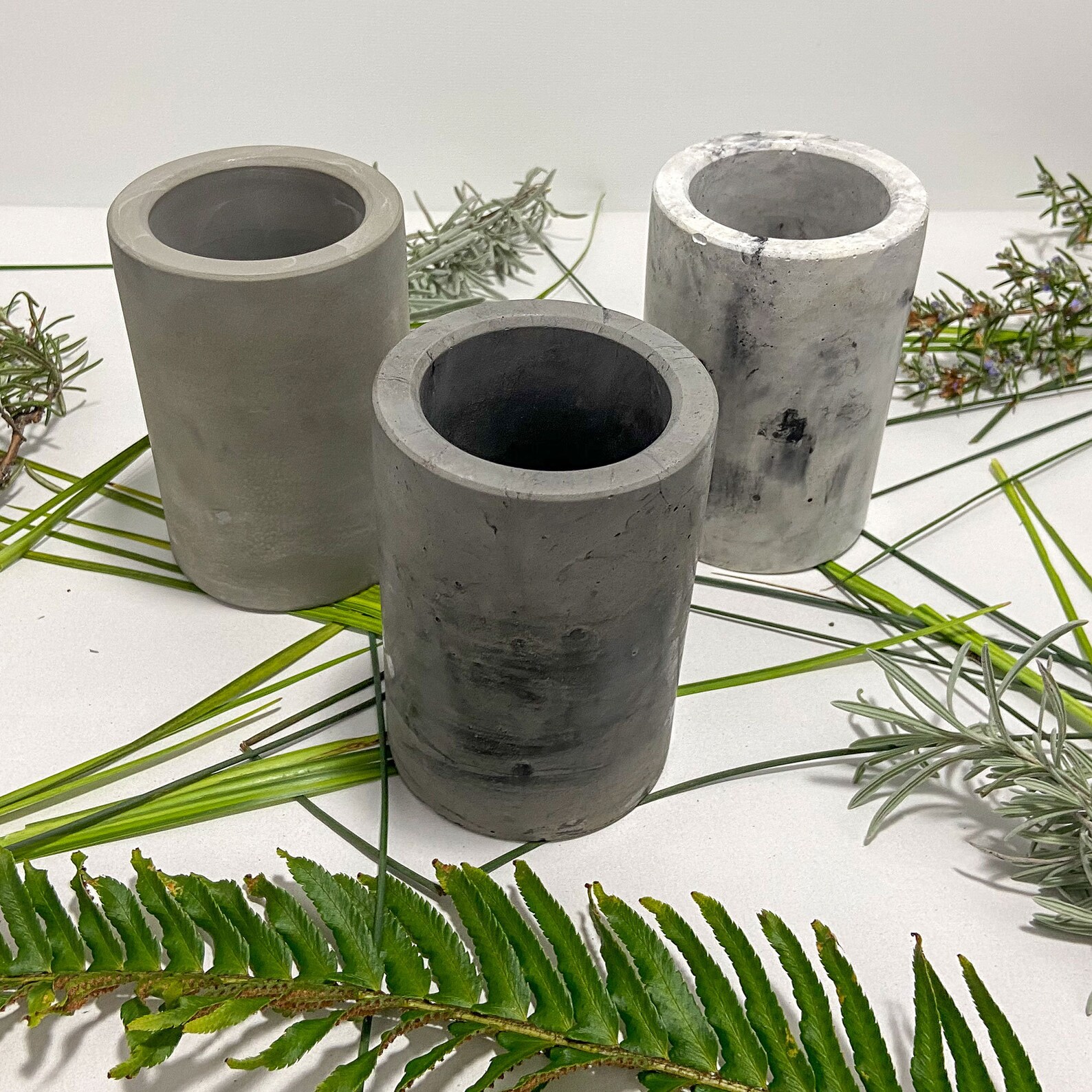 Concrete Cup, Cement Pencil Cup, Pen Cup, Modern, Office Decor, Desk ...