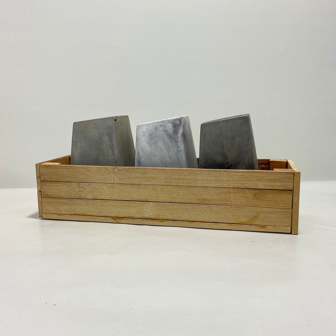 Concrete Bookends Vase Book Storage Multi-purpose Container - Etsy