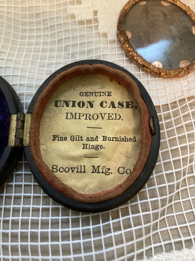 Antique Scovill Mfg Co Union Case With Daguerreotype - Etsy