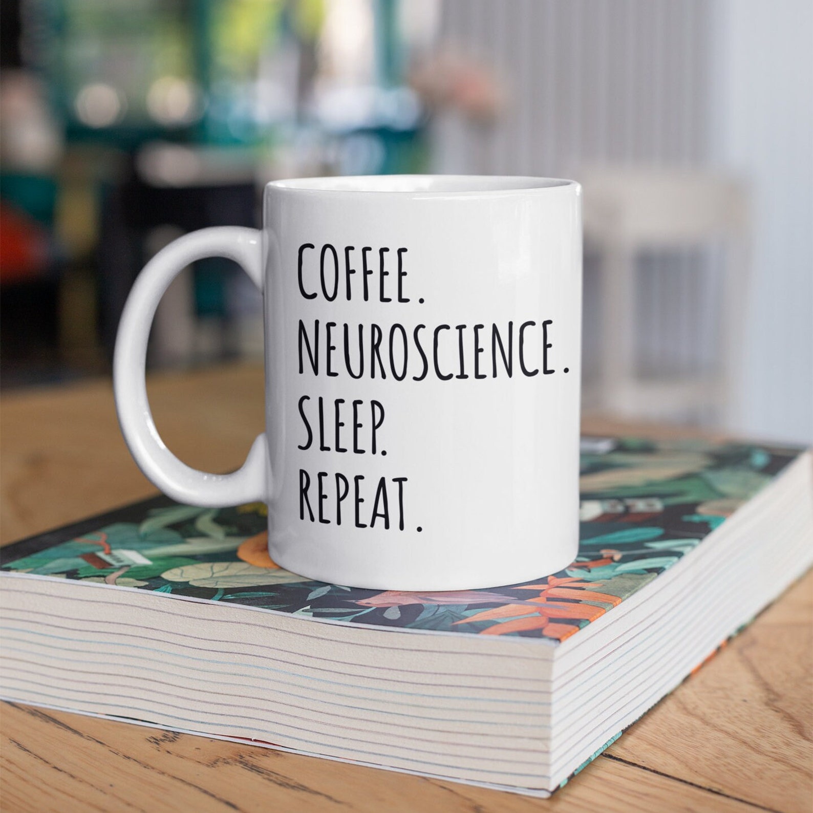 Café Neuroscience Sleep Repeat Mug, Cadeau pour neuroscientifique ...