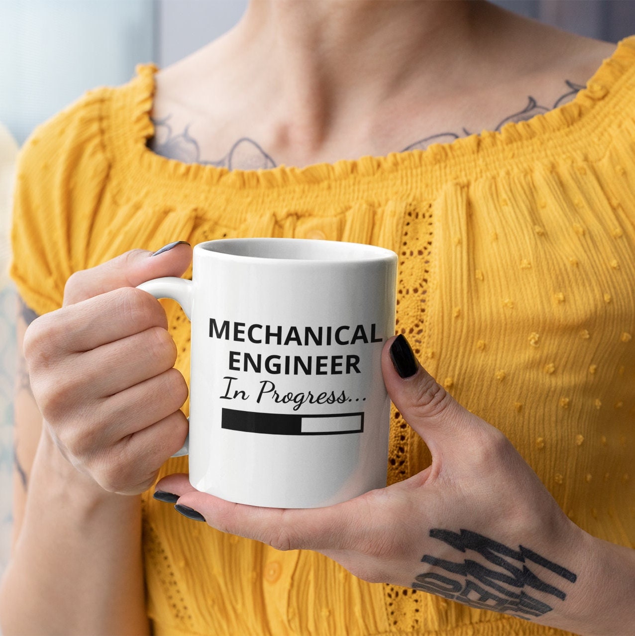 Mechanical Engineer in Progress Mug, Gift for Mechanical Engineer ...