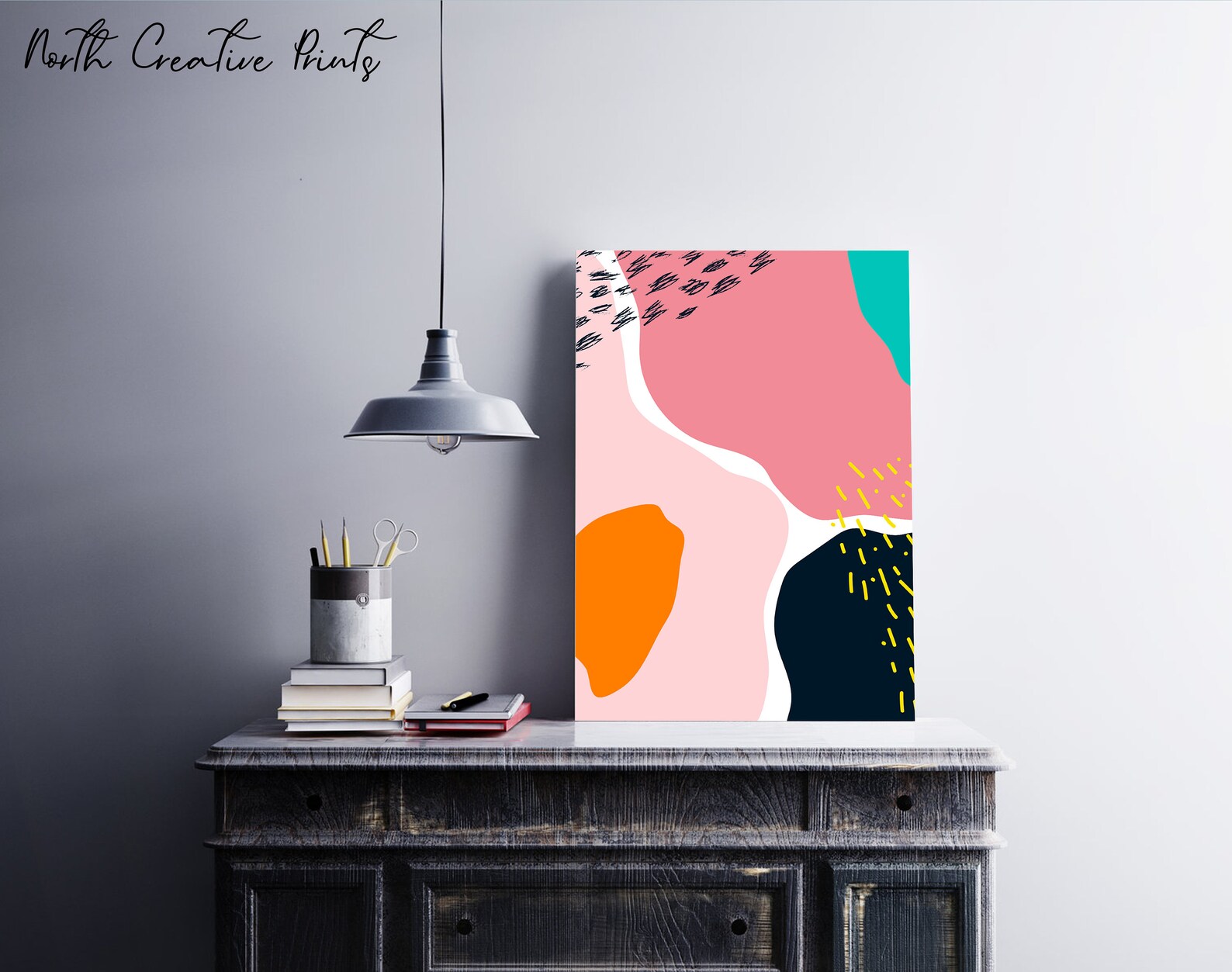 Colorful Wall Art Print Instant Download Modern Wall Art - Etsy