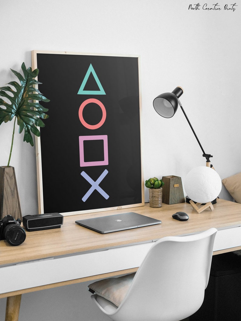 Playstation Print Playstation Wall Art Gaming Room Decor - Etsy