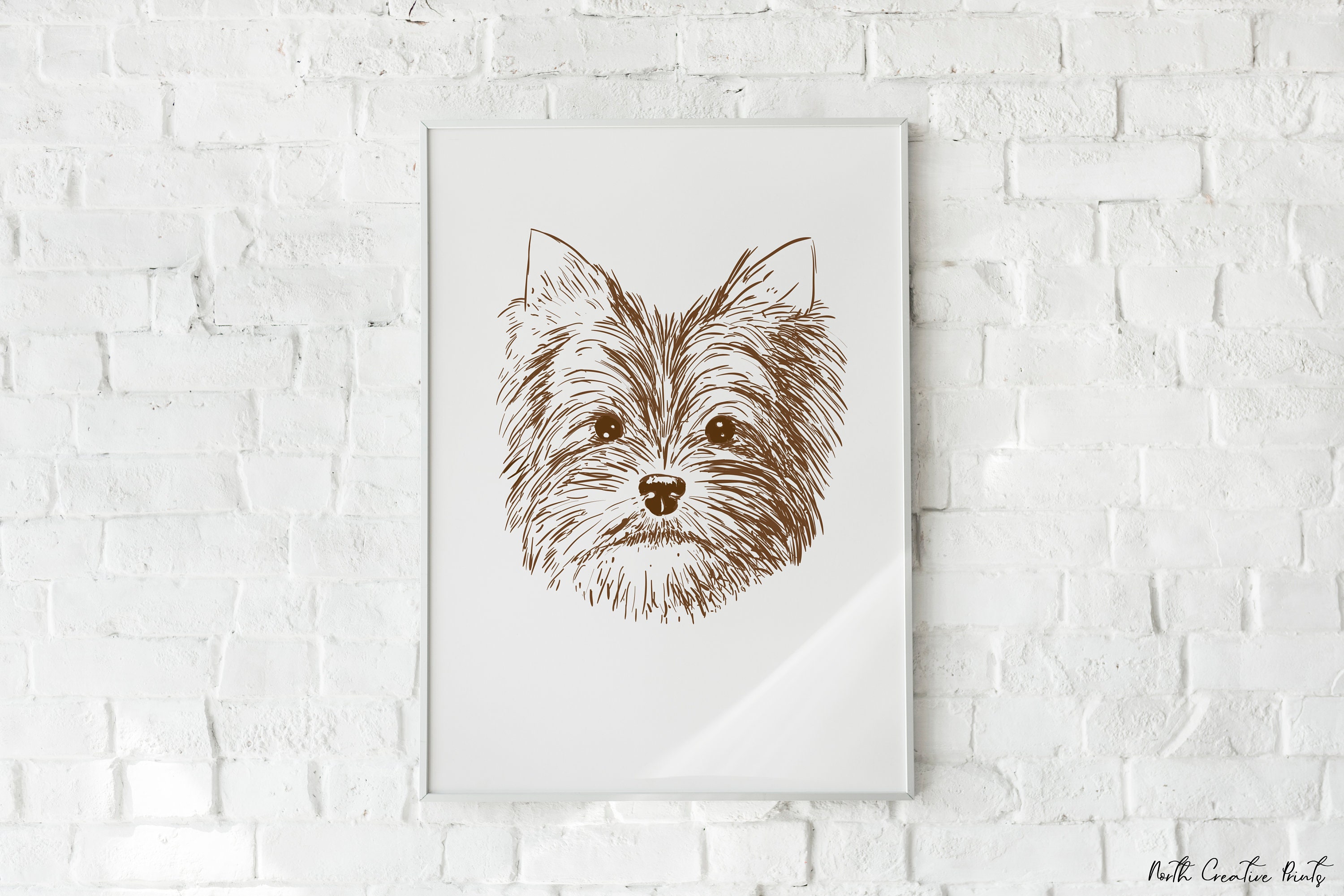 Yorkshire Terrier Print Digital Download Yorkie Pet Printable | Etsy