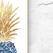 Pineapple Print Set of 3 Tropical Watercolor Painting - Etsy