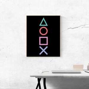 Playstation Print, Playstation Wall Art, Gaming Room Decor, Boys Room ...