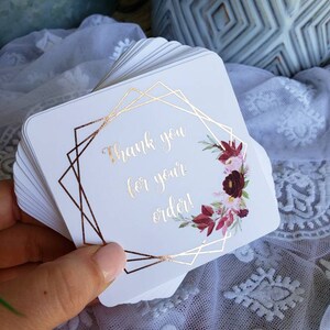 Foiled Thank You Cards, Business Swag, Thank You for Your Order ...