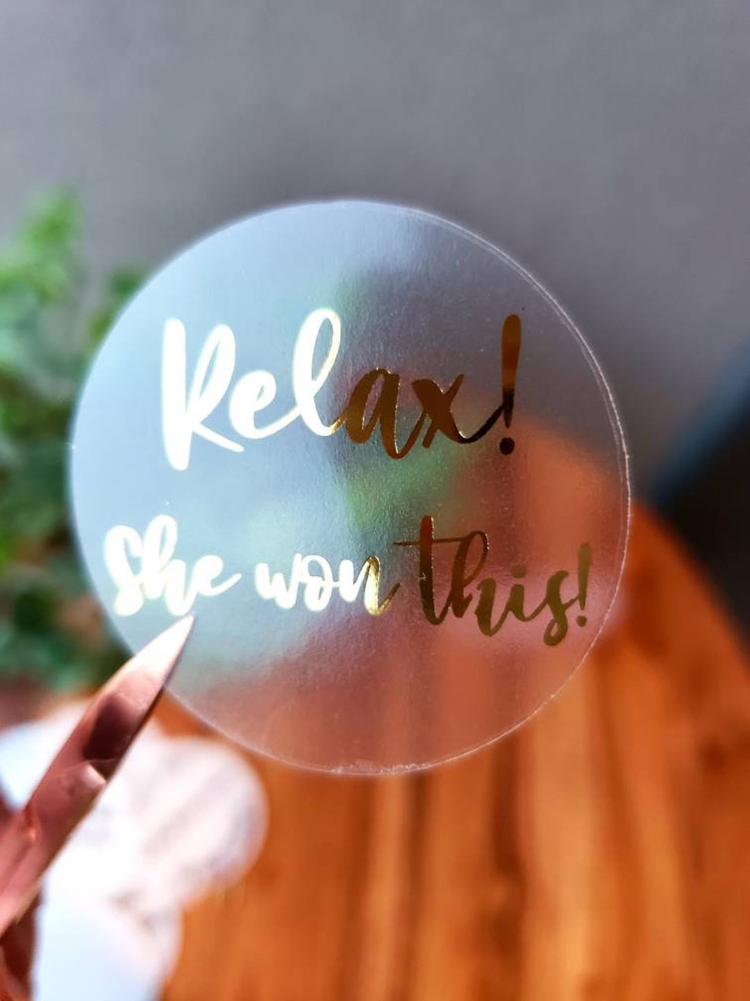 Clear Thank You Stickers, Custom Small Business Stickers, Holographic ...