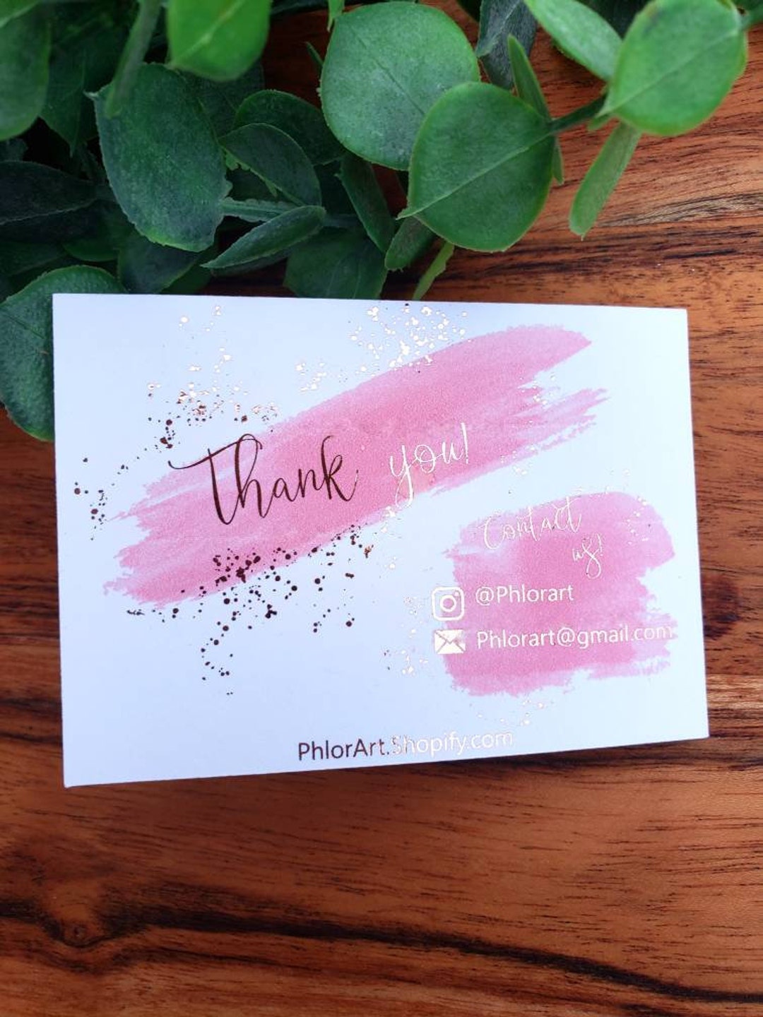 Foiled, Thank You Cards, Business Swag, Package Inserts, Customer ...