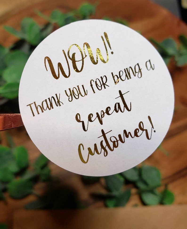 Thank You for Being a Repeat Customer Custom Small Business - Etsy