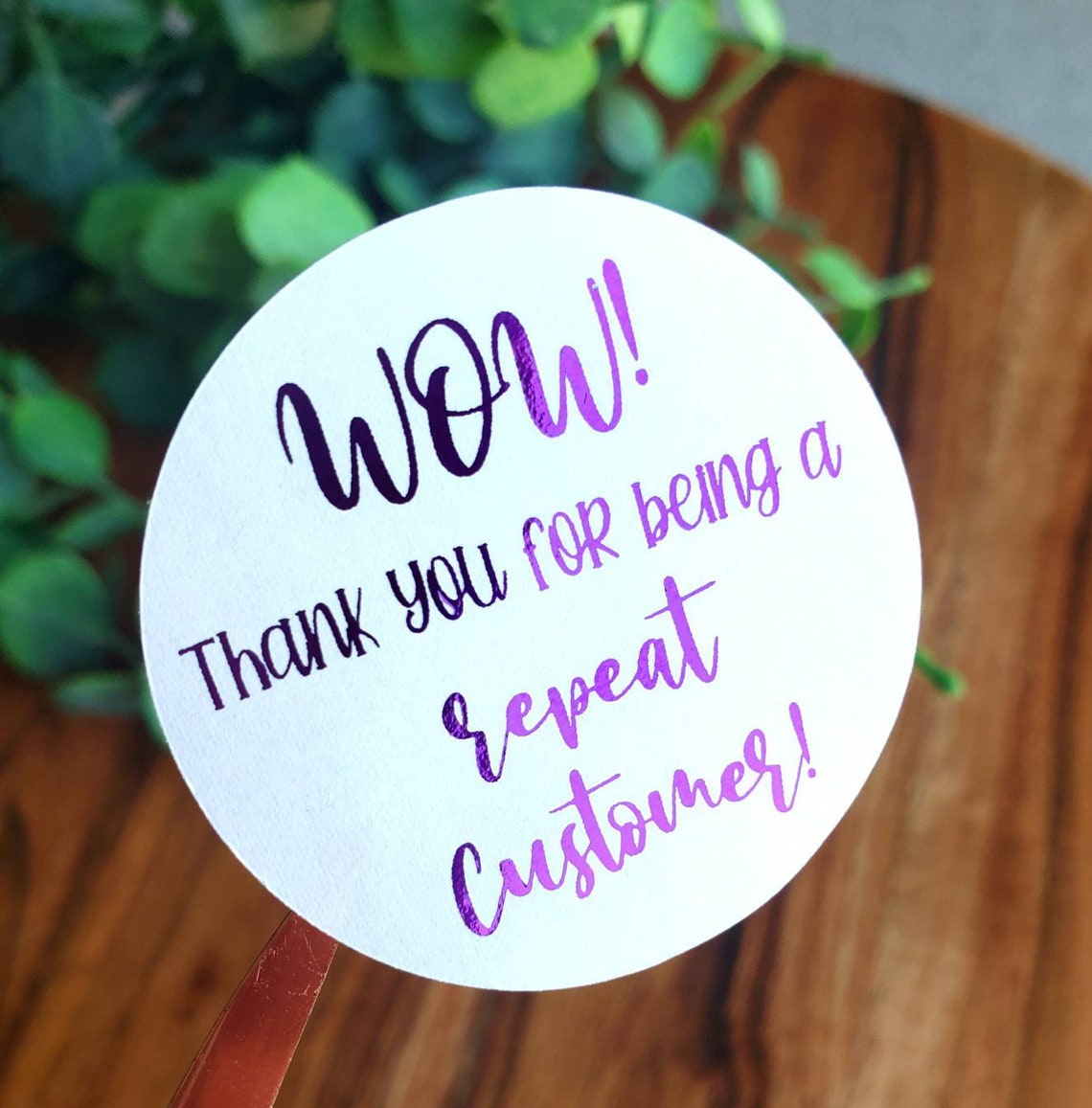 Thank You for Being a Repeat Customer Custom Small Business - Etsy