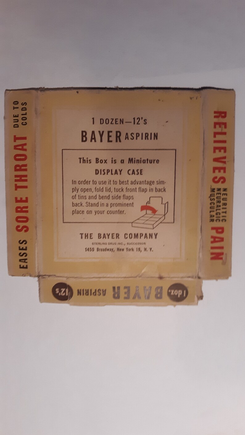 Bayer Aspirin Package - Etsy