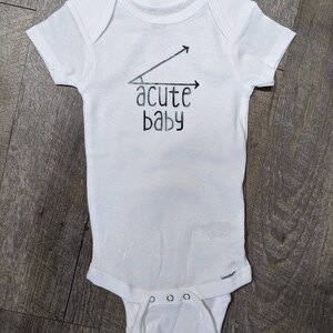 Acute Baby Onesie Acute Math Baby Math Baby Baby Onesie - Etsy