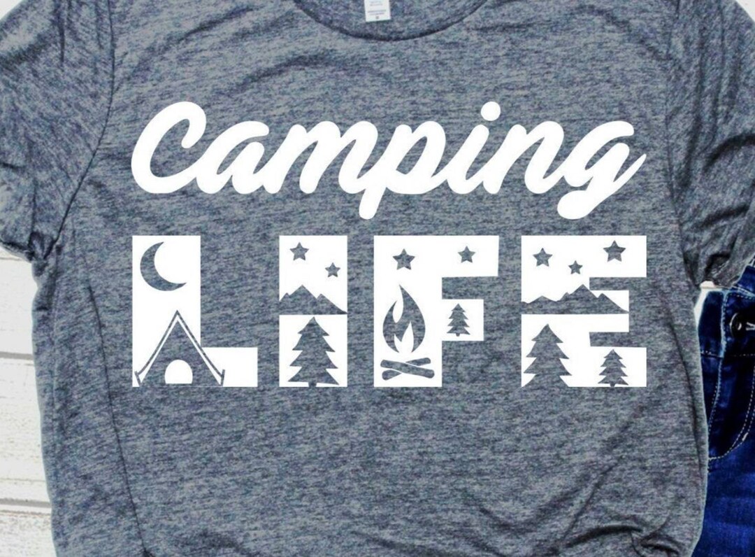 Camp Life Shirt, Summer Collection, Travel T-shirt, Vacation Tee ...