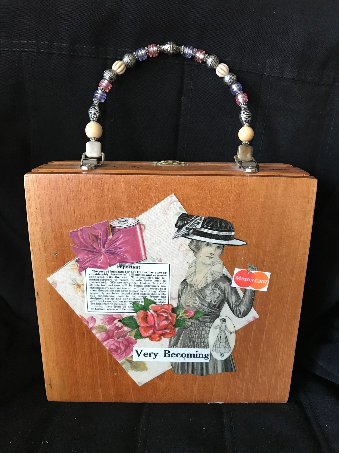 Upcycled Cigar Box Purse "smart Women Hats" - Etsy