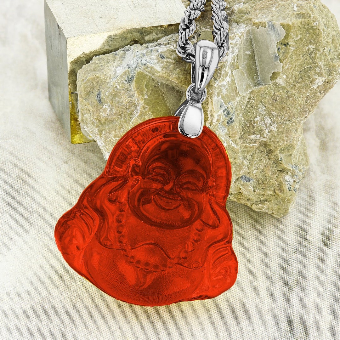 Men's Women's Red Thai Buddha Silver Layered Stainless - Etsy