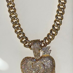 Men's Miami Cuban Link Chain Necklace,14k Gold 5X Layered Cuban Chain ...